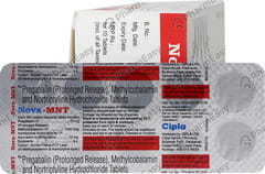Nova Mnt Strip Of 10 Tablets: Uses, Side Effects, Price & Dosage ...