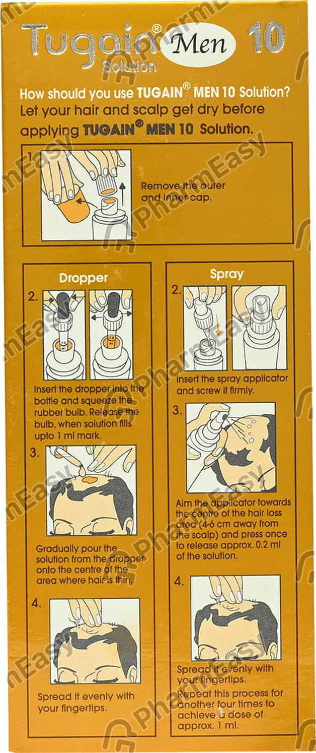 Buy Tugain Men 10% Bottle Of 60ml Solution Online at Flat 15% OFF ...