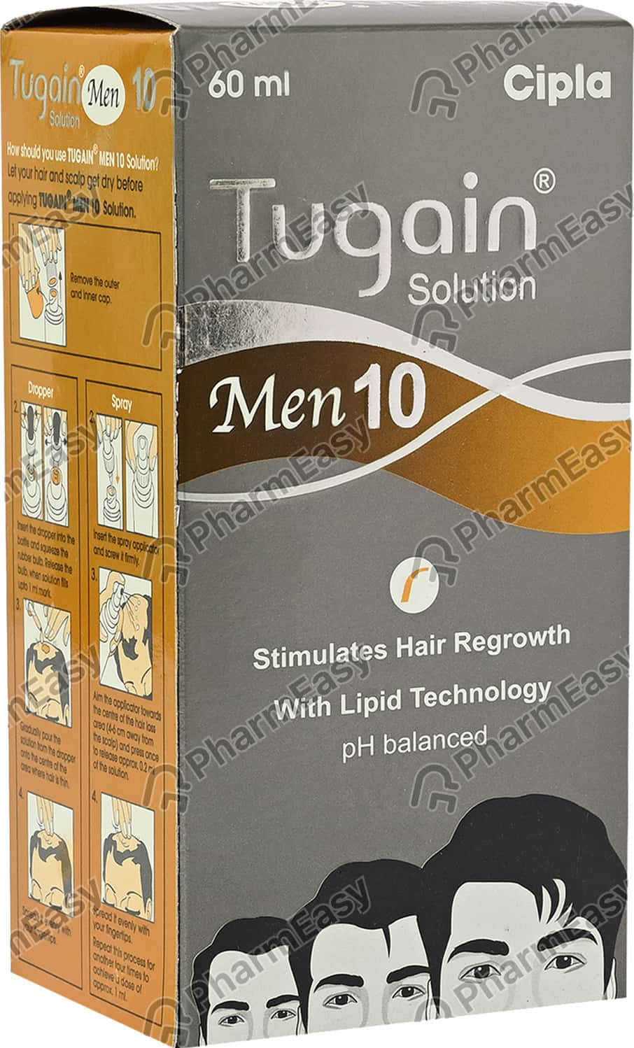 Buy Tugain Men 10% Bottle Of 60ml Solution Online at Flat 15% OFF | PharmEasy