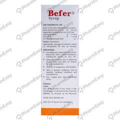Befer Orange Flavour Bottle Of 200ml Syrup: Uses, Side Effects, Price ...