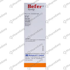 Befer Orange Flavour Bottle Of 200ml Syrup: Uses, Side Effects, Price ...