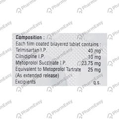Order Telma Lnb 25mg Strip Of 10 Tablets Online at discount rate