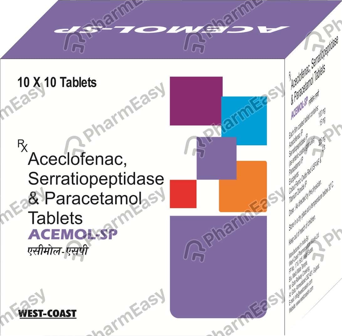 Acemol Sp Strip Of 10 Tablets: Uses, Side Effects, Price & Dosage ...