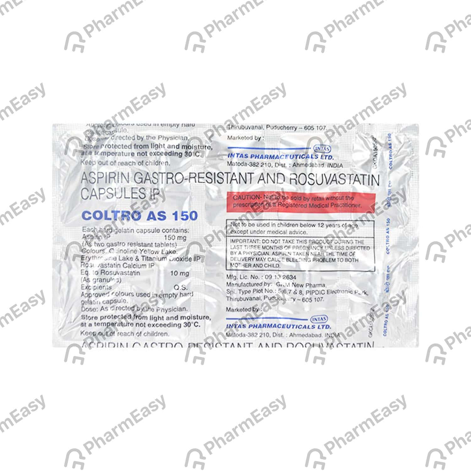 Coltro As 150 Strip Of 10 Capsules: Uses, Side Effects, Price & Dosage ...