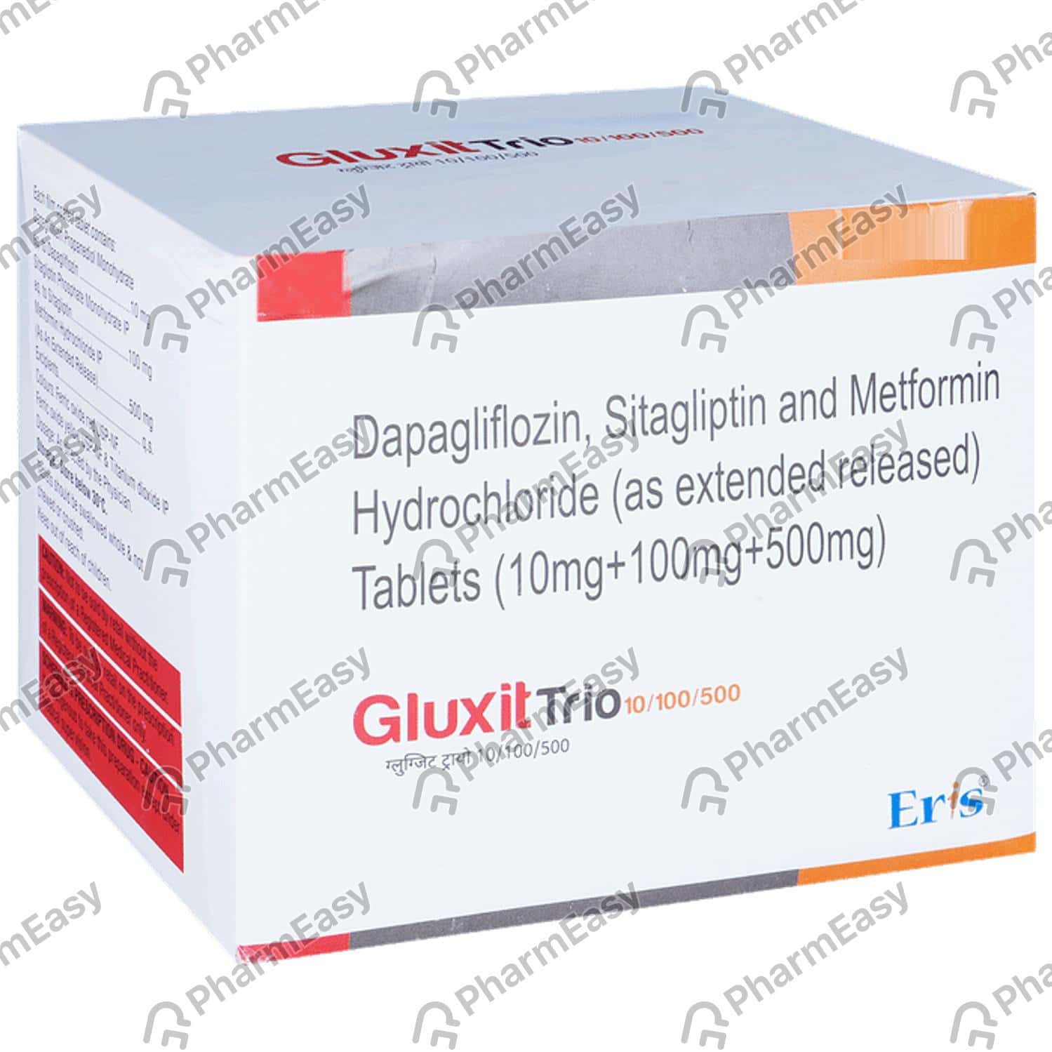 Gluxit Trio 10/100/500mg Strip Of 15 Tablets: Uses, Side Effects, Price ...