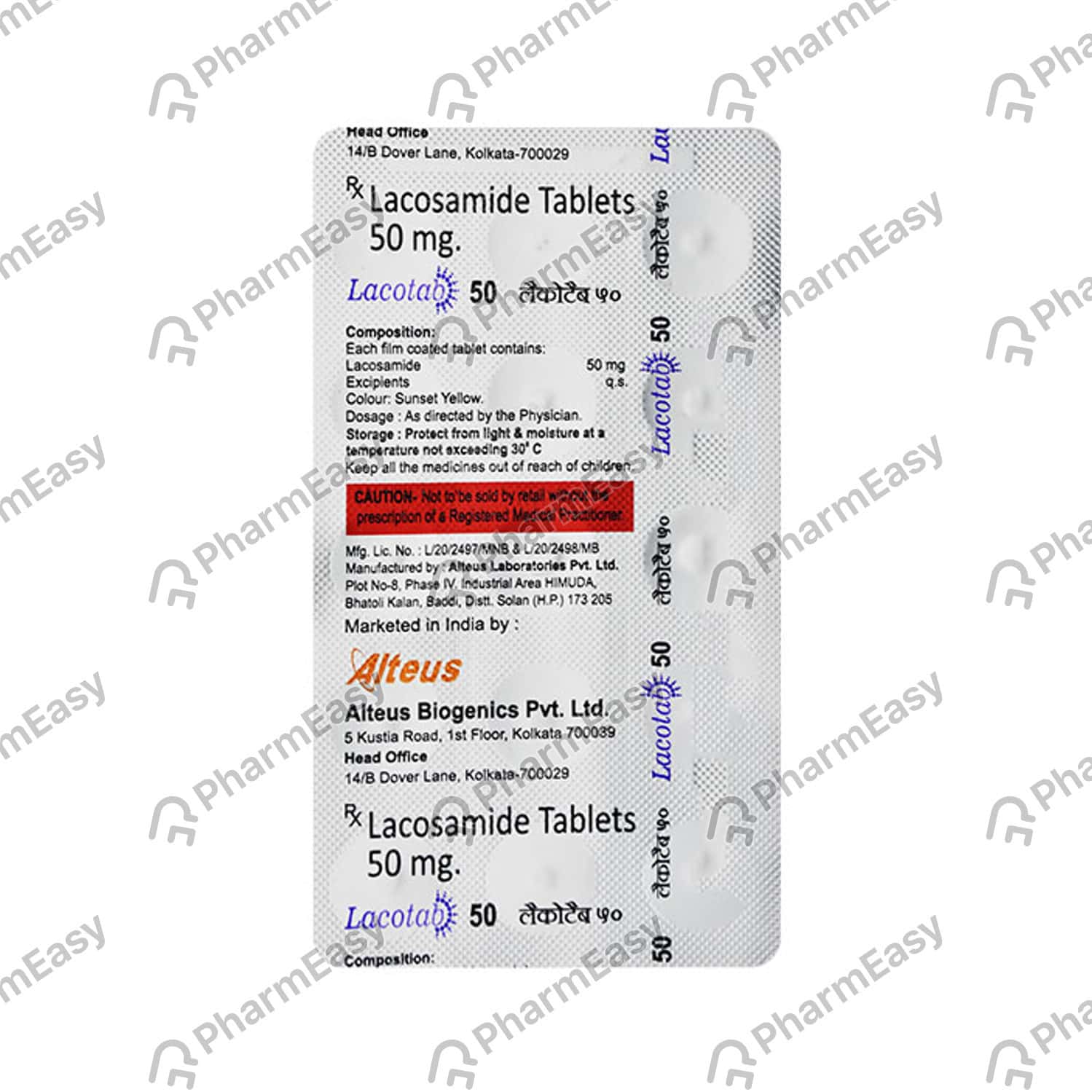 Lacotab 50 MG Tablet (10): Uses, Side Effects, Price & Dosage | PharmEasy