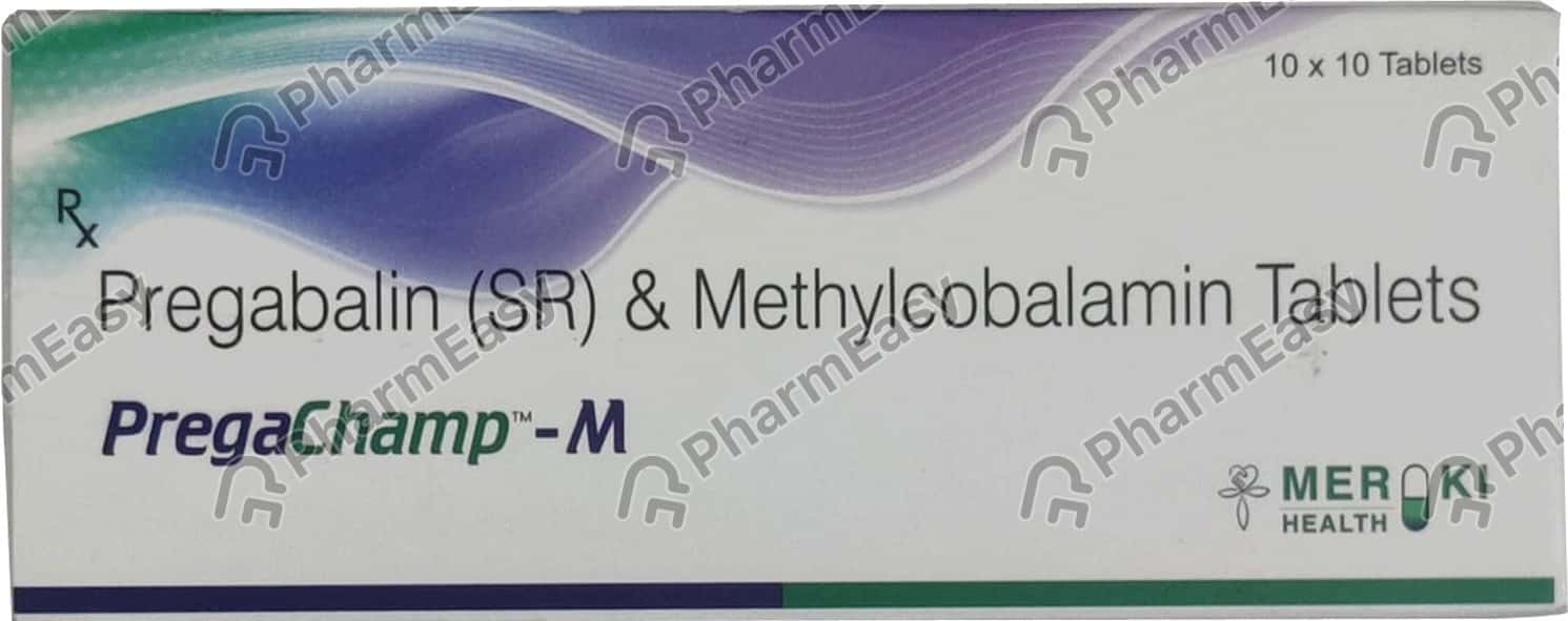 Buy Pregachamp M Strip Of 10 Tablets Online at Flat 15% OFF | PharmEasy