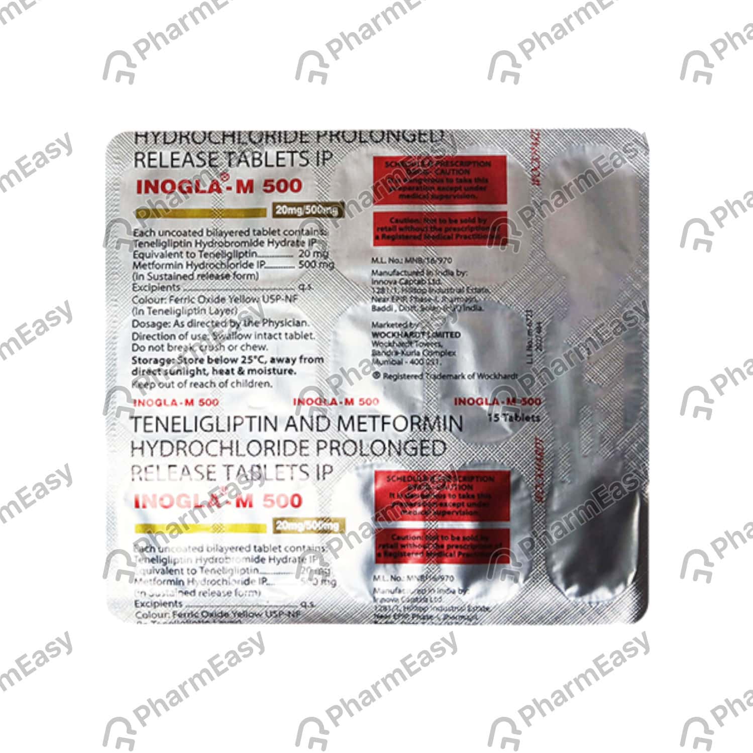 Buy Inogla M 500mg Strip Of 15 Tablets Online at Flat 15% OFF | PharmEasy