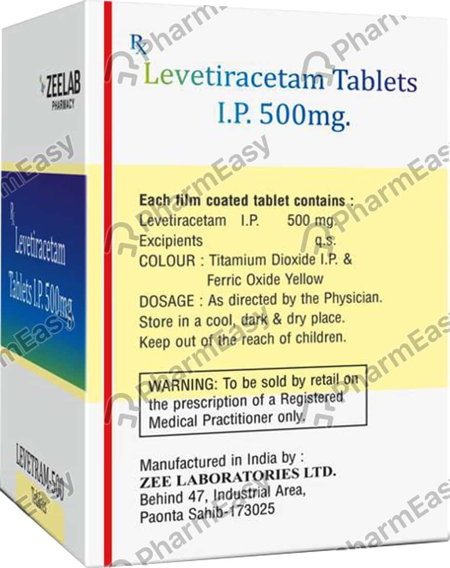 Levetram 500 MG Tablet (10): Uses, Side Effects, Price & Dosage | PharmEasy