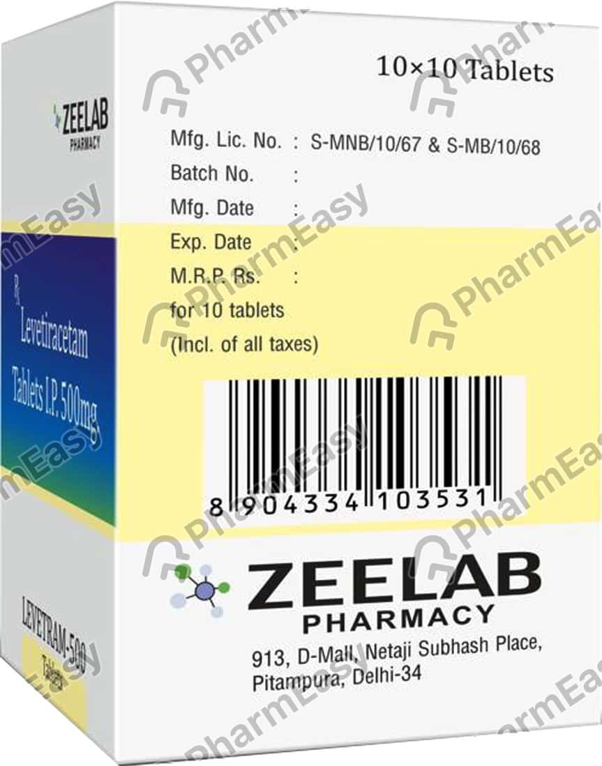 Levetram 500 MG Tablet (10): Uses, Side Effects, Price & Dosage | PharmEasy