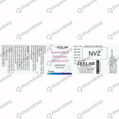 Lubitina 0.3 %W/V Eye Drop (10): Uses, Side Effects, Price & Dosage ...