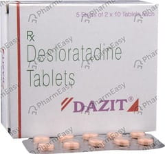 Dazit 5 MG Tablet (15): Uses, Side Effects, Price & Dosage | PharmEasy