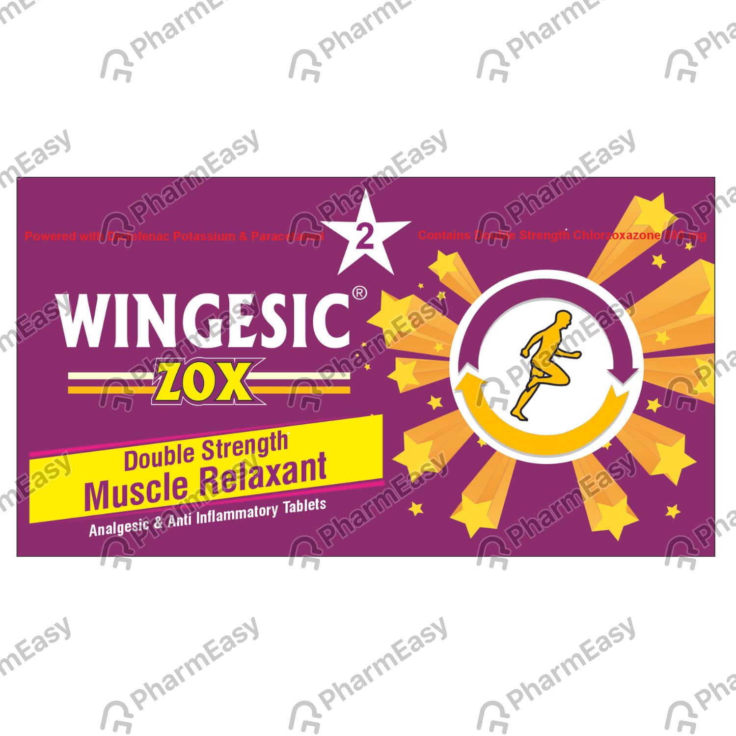 Buy Wingesic Zox Strip Of 10 Tablets Online at Flat 15% OFF | PharmEasy