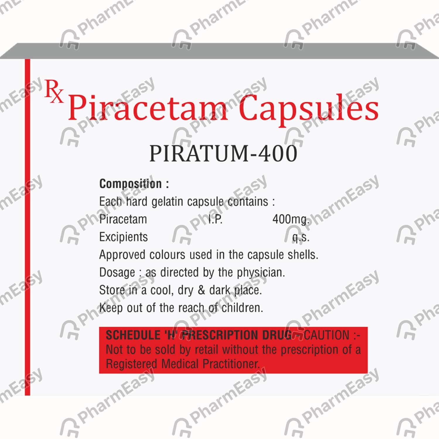 Piratum 400 MG Capsule (10): Uses, Side Effects, Price & Dosage | PharmEasy