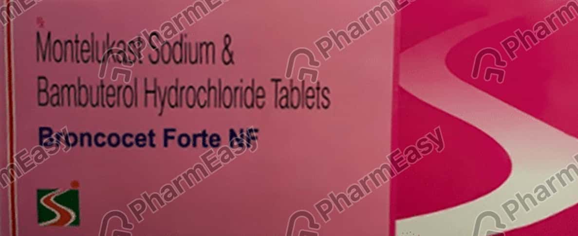 Broncocet Forte Nf Strip Of 10 Tablets: Uses, Side Effects, Price ...