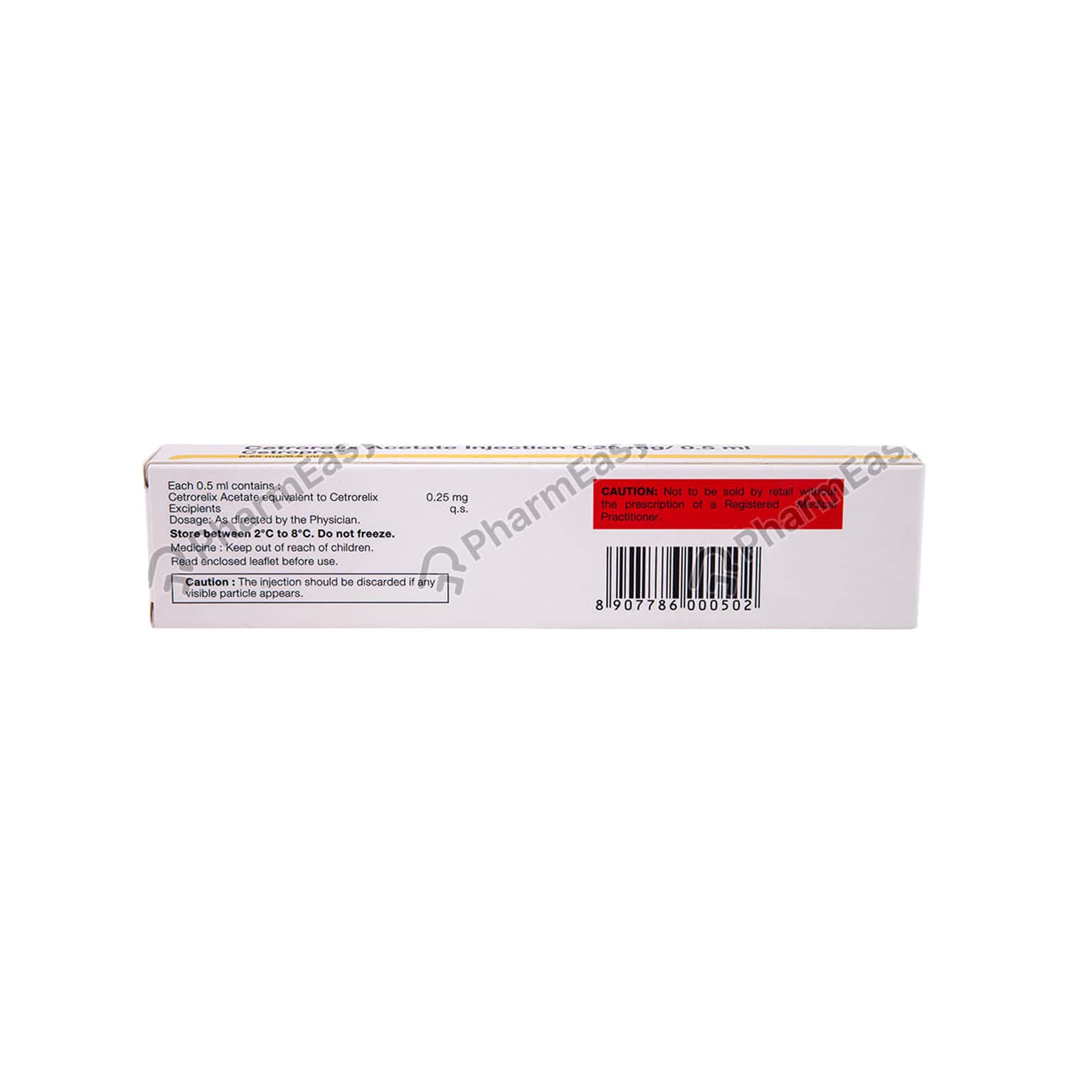 Buy Cetropro 0.25 MG Injection (0.5) Online at Flat 18% OFF* | PharmEasy