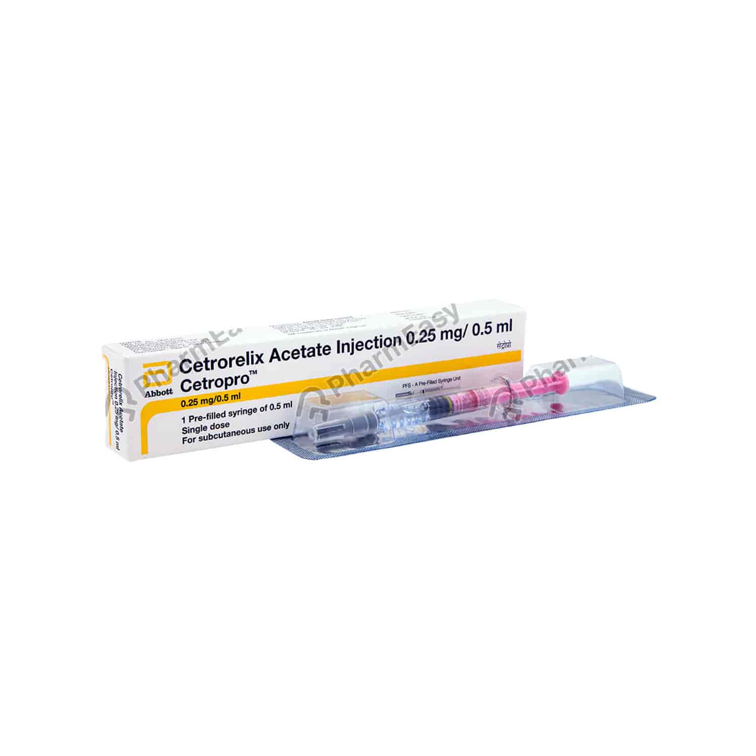 Buy Cetropro 0.25mg Injection 0.5ml Online at flat 15% off | PharmEasy