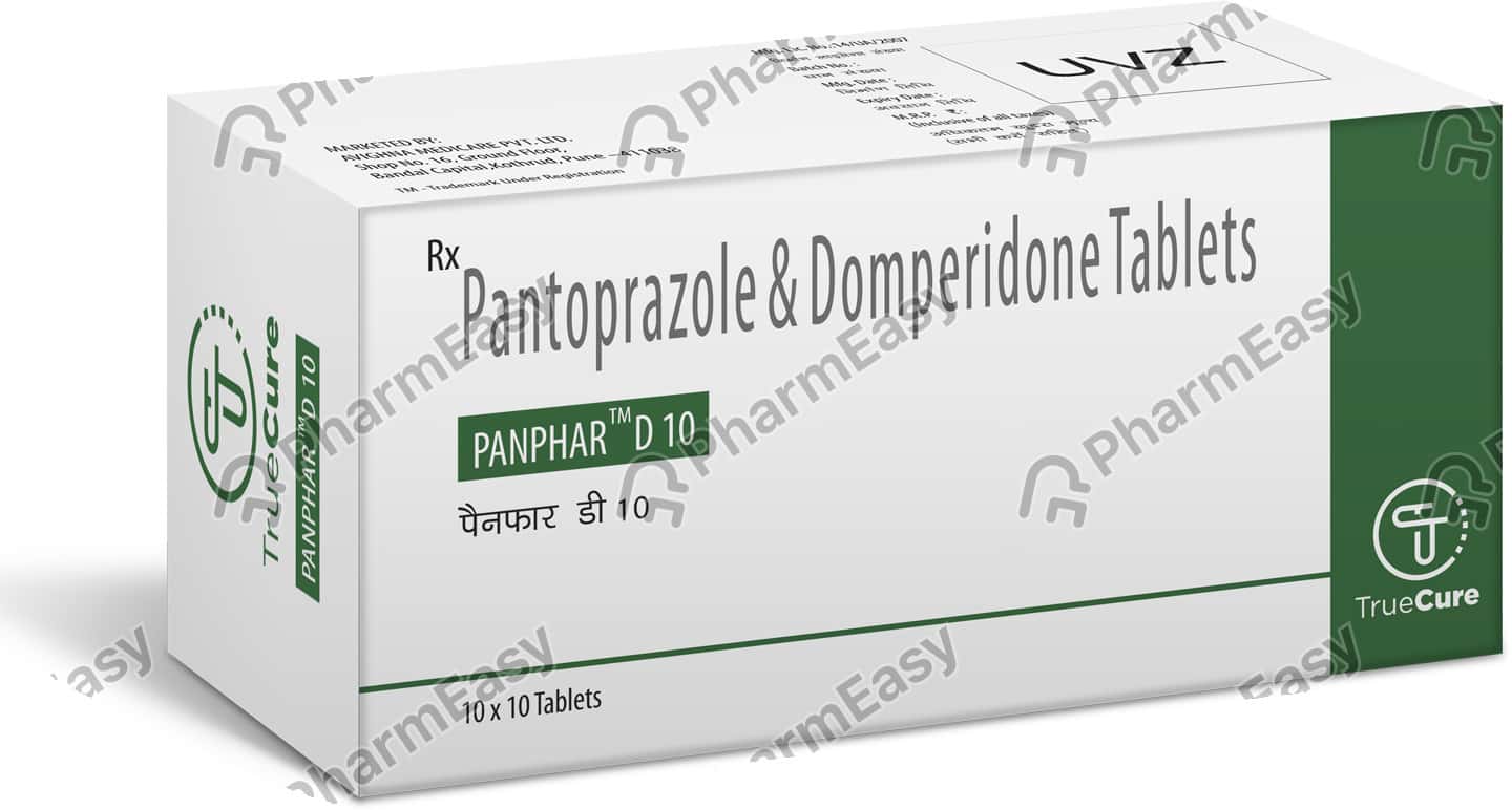 Panphar D 40/10mg Strip Of 10 Tablets: Uses, Side Effects, Price ...
