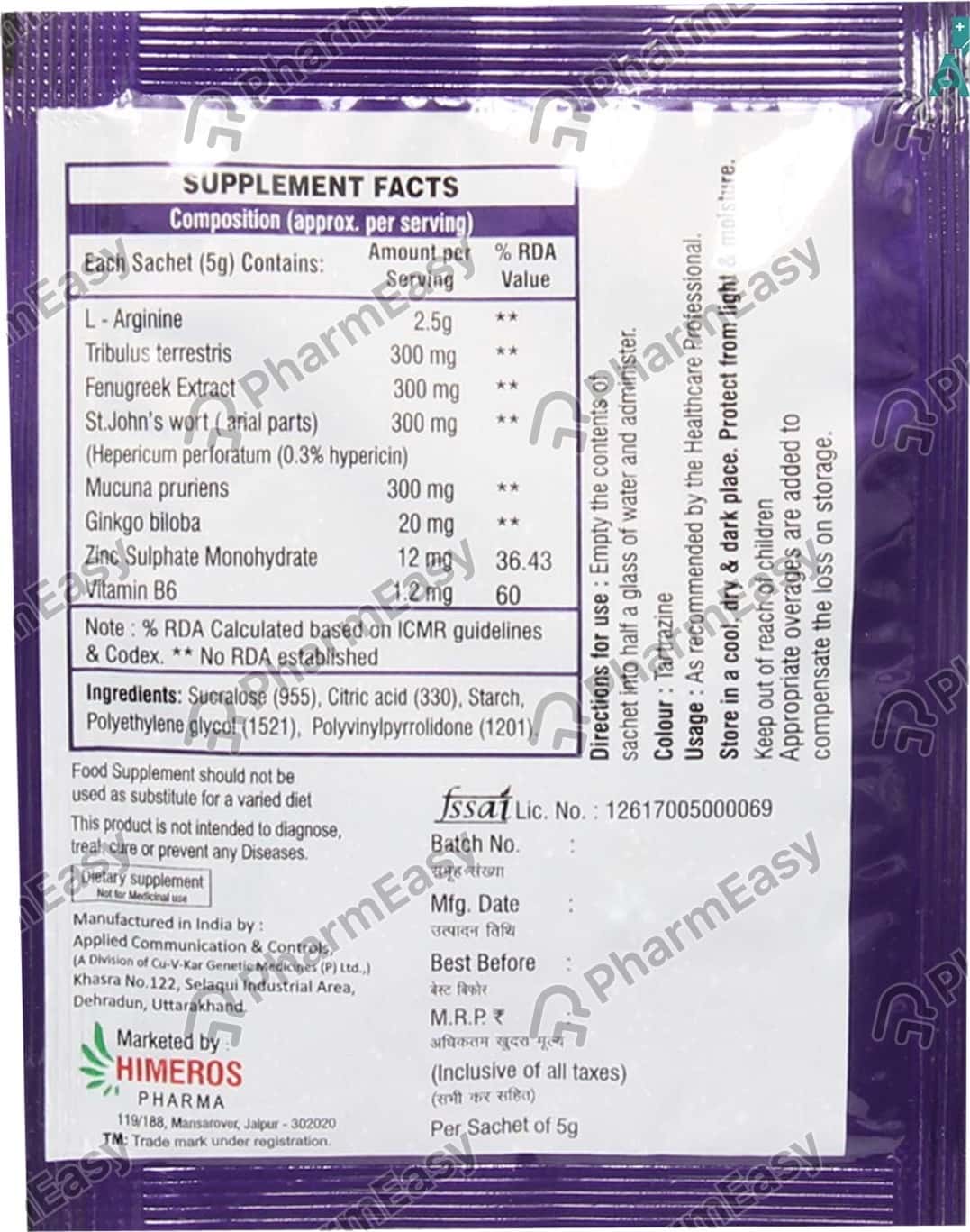 Buy Himract Pro Orange Flavour Sugar Free Sachet Of 5gm Powder Online ...