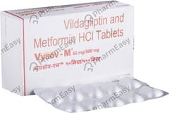 Vysov M 50/500mg Strip Of 15 Tablets: Uses, Side Effects, Price ...