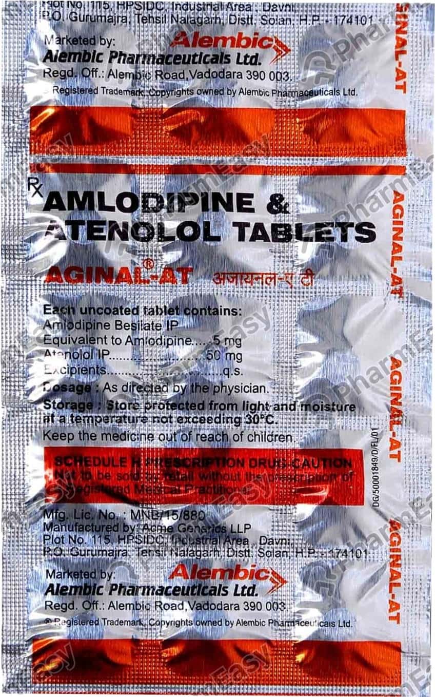 Aginal 5 MG Tablet (15): Uses, Side Effects, Price, Dosage ...