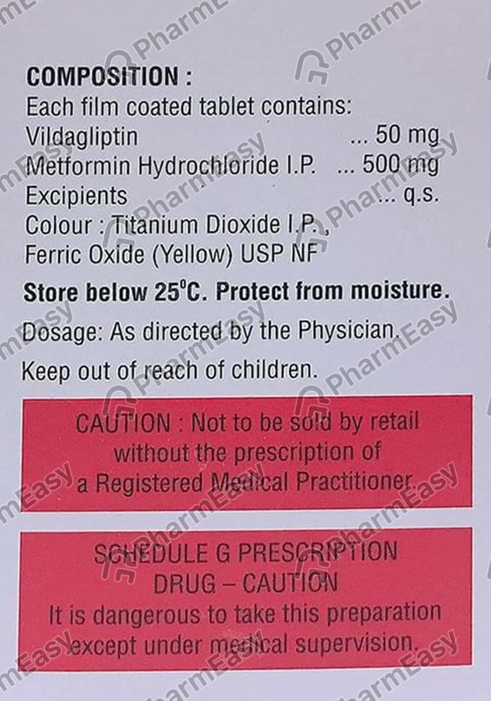 Vildaphage M Strip Of 15 Tablets: Uses, Side Effects, Price & Dosage ...