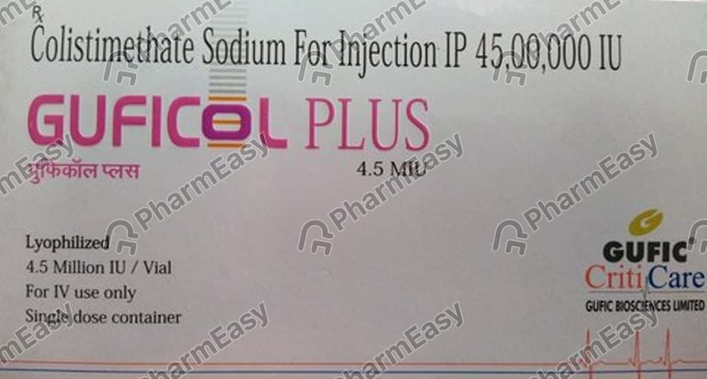 Guficol Plus 4500000 IU Powder For Injection (1): Uses, Side Effects ...
