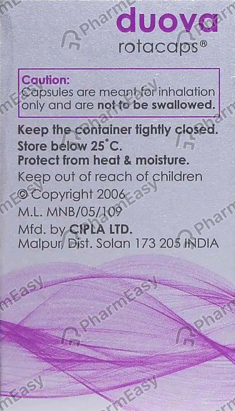 Buy Duova Box Of 20 Rotacaps Online at Flat 15% OFF | PharmEasy