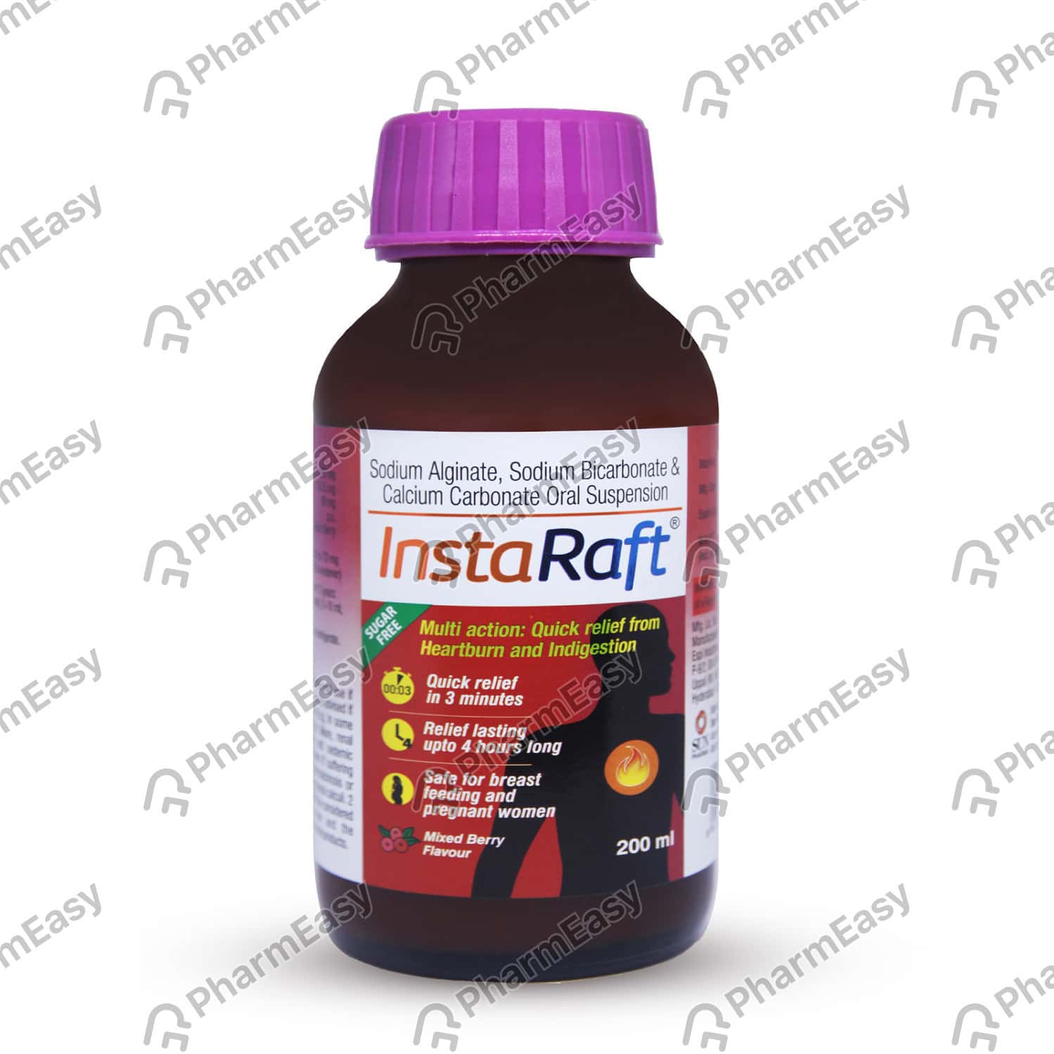 Instaraft Suspension | Mixed Berry Flavour Sugar Free: Uses, Side ...