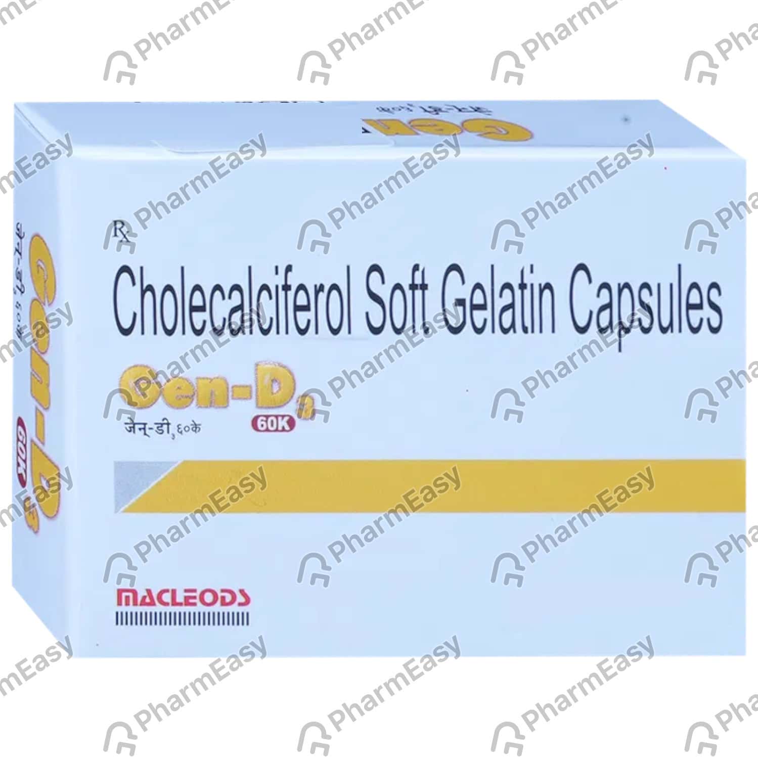 Gen D3 60000 IU Softgel Capsule (8): Uses, Side Effects, Price & Dosage ...