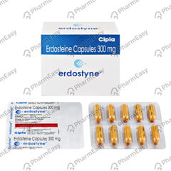 Buy Erdostyne 300 MG Capsule (10) Online & Save Up to 24% at PharmEasy