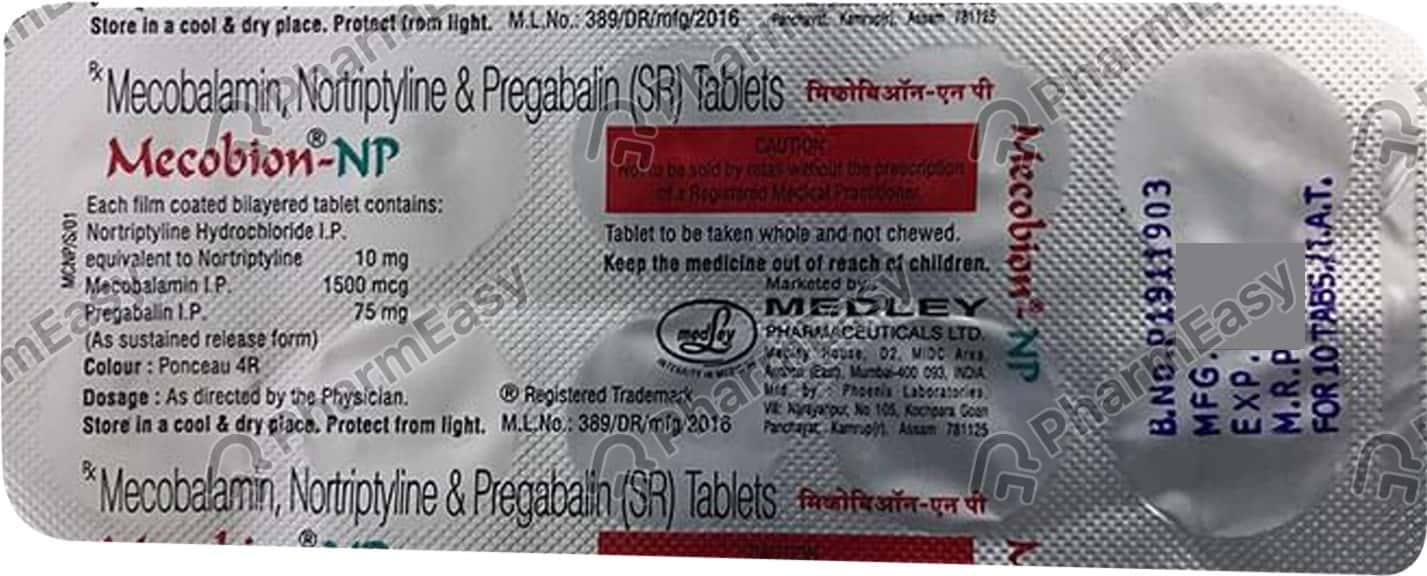 Mecobion Np Strip Of 10 Tablets: Uses, Side Effects, Price & Dosage ...