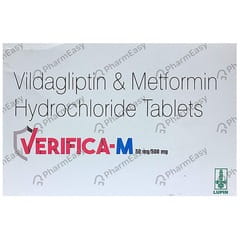 Buy Verifica M 50/500mg Tablet 15'S Online at Flat 18% OFF* | PharmEasy