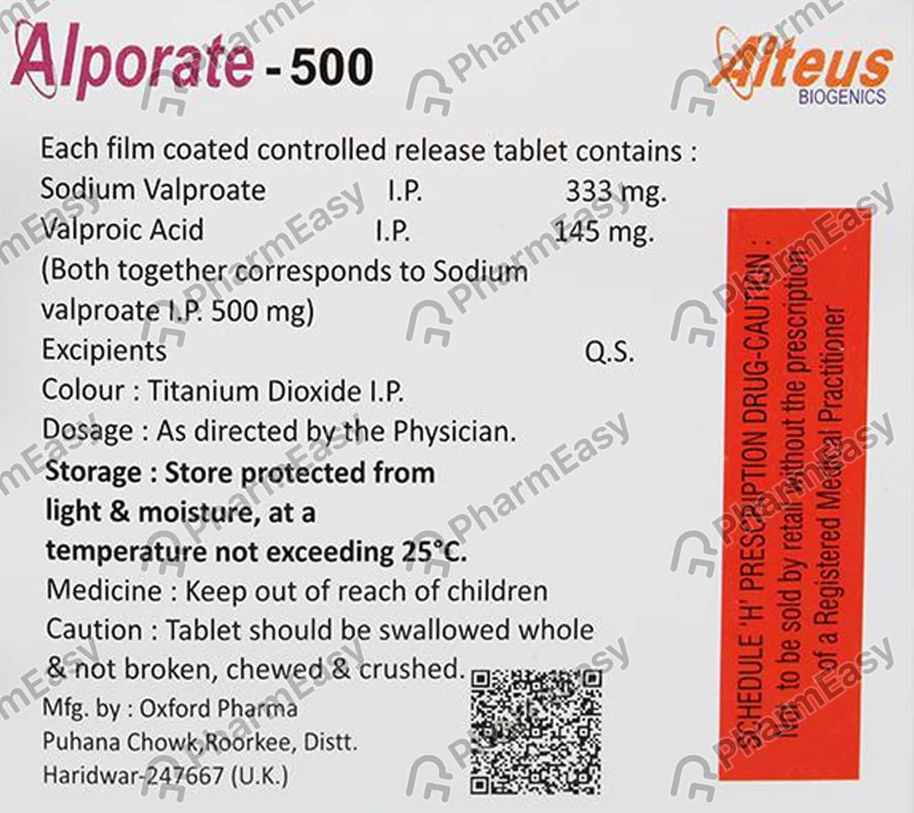 Alporate 500mg Strip Of 15 Tablets: Uses, Side Effects, Price & Dosage ...