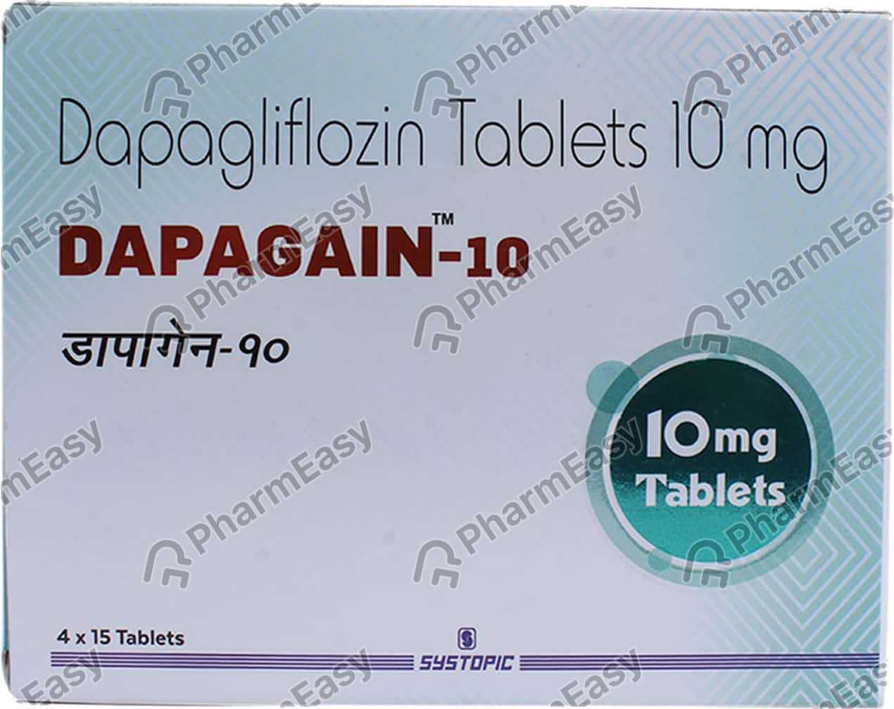 Dapagain 10 MG Tablet (15): Uses, Side Effects, Price & Dosage | PharmEasy