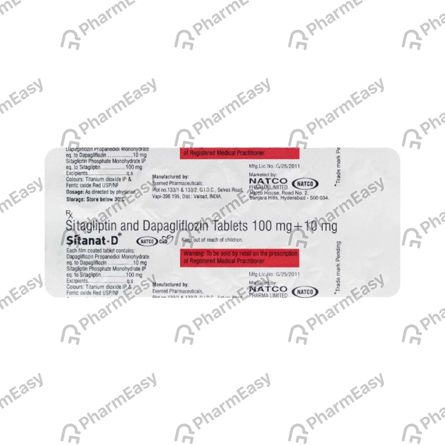 Sitanat D Strip Of 10 Tablets: Uses, Side Effects, Price & Dosage ...