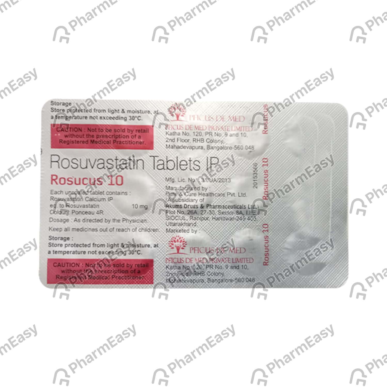 Rosucus 10 MG Tablet (15): Uses, Side Effects, Price & Dosage | PharmEasy