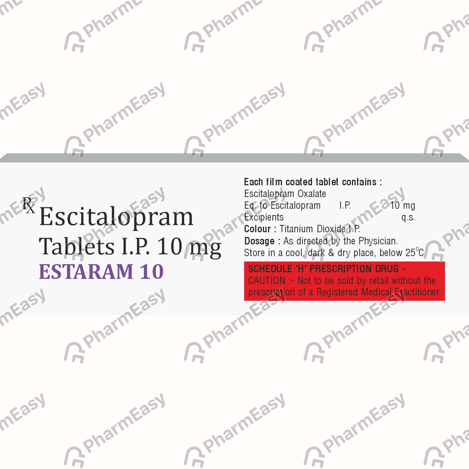 Buy Estaram 10 MG Tablet (10) Online at Flat 15% OFF | PharmEasy