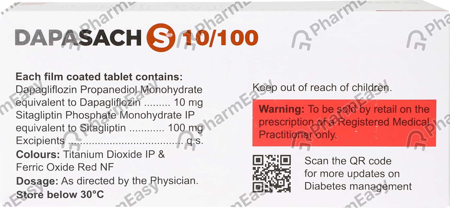Buy Dapasach S 10/100 Strip Of 10 Tablets Online at Flat 15% OFF ...