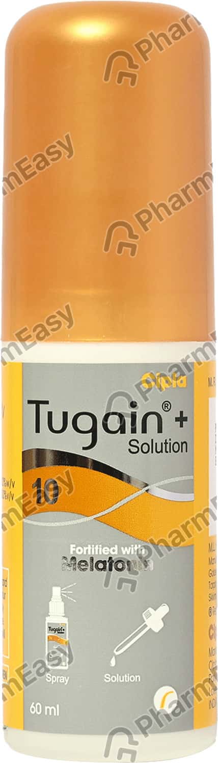 Tugain 10 %W/V Skin Solution (60): Uses, Side Effects, Price & Dosage ...