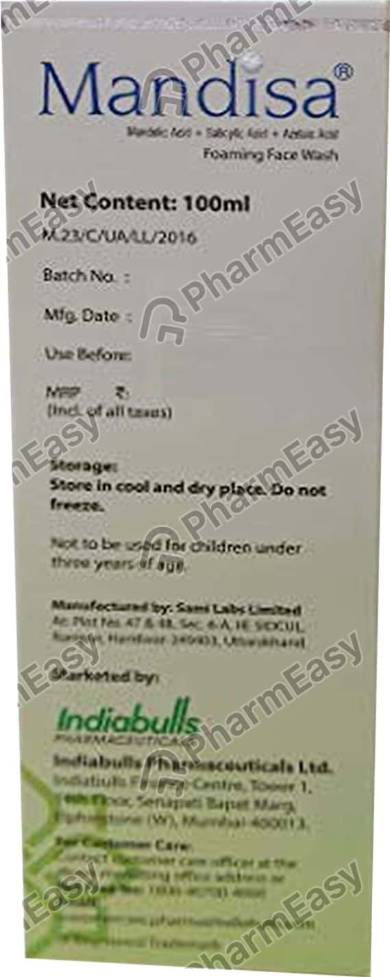 Buy MANDISA FOAM FACE WASH 100ML Online & Get Upto 60% OFF at PharmEasy