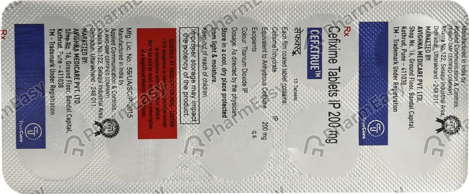 Cefxtrue 200 MG Tablet (10): Uses, Side Effects, Price & Dosage | PharmEasy