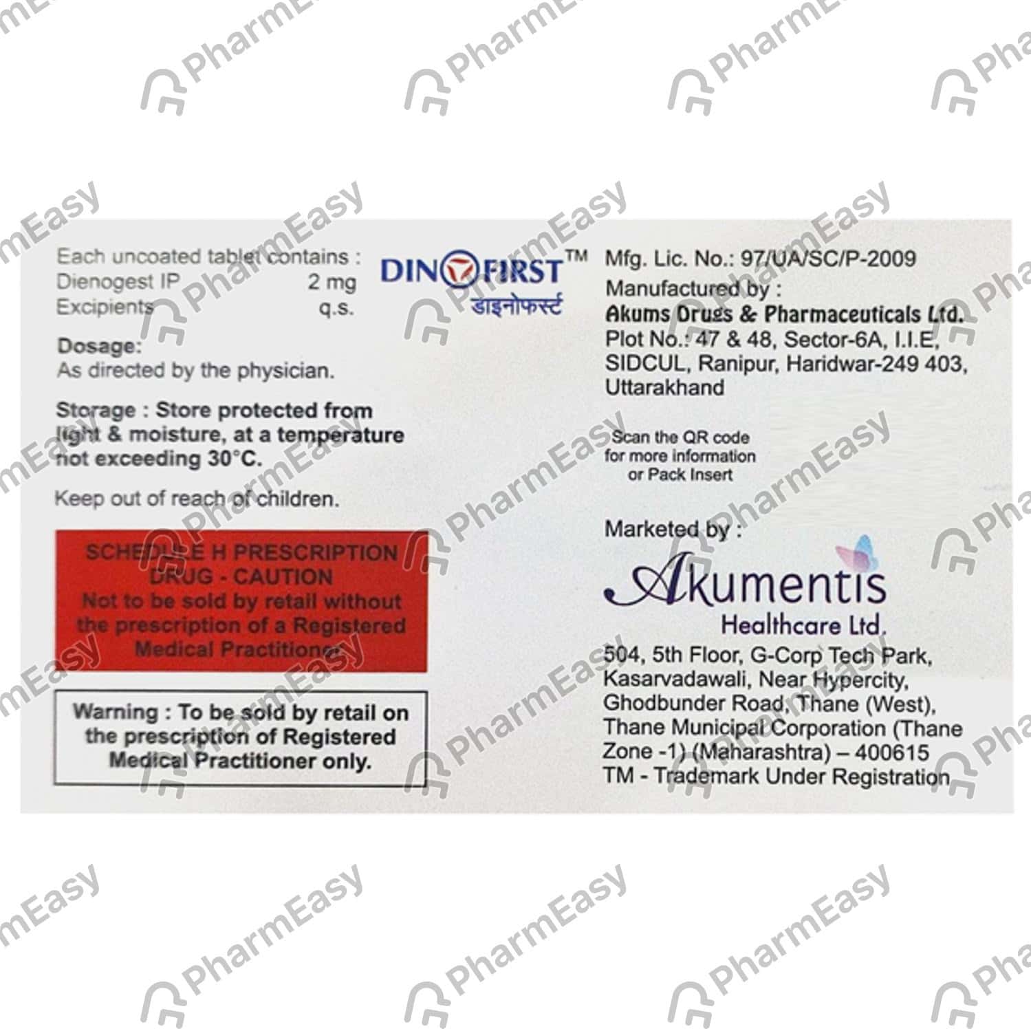 Buy Dinofirst 2 MG Tablet (15) Online at Flat 15% OFF | PharmEasy