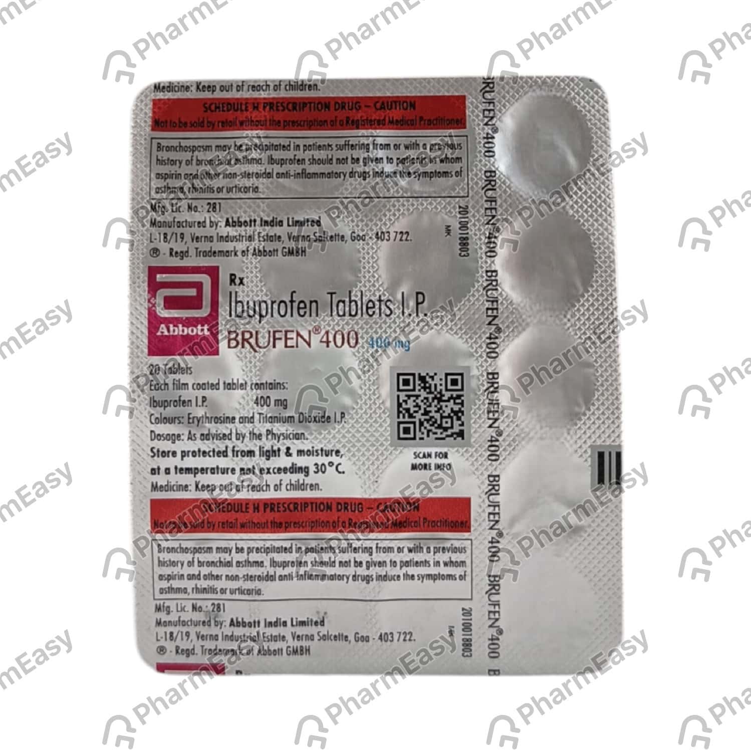 Brufen 400 MG Tablet (20): Uses, Side Effects, Price & Dosage | PharmEasy