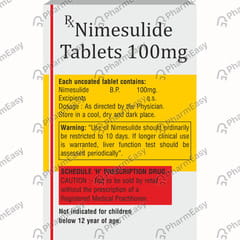 Buy Nimse 100 MG Tablet (10) Online at Flat 15% OFF | PharmEasy