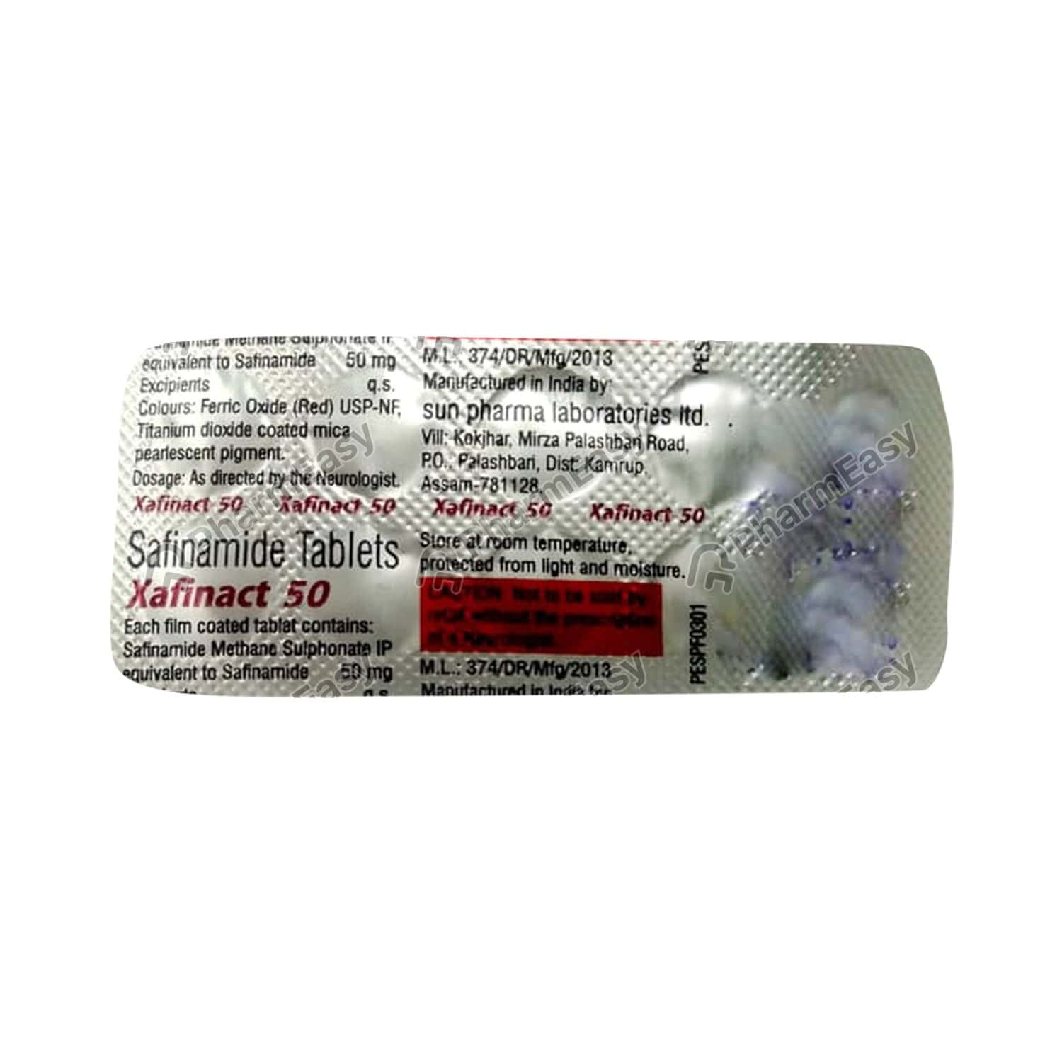 Buy Xafinact 50 MG Tablet (10) Online at Flat 18% OFF* | PharmEasy