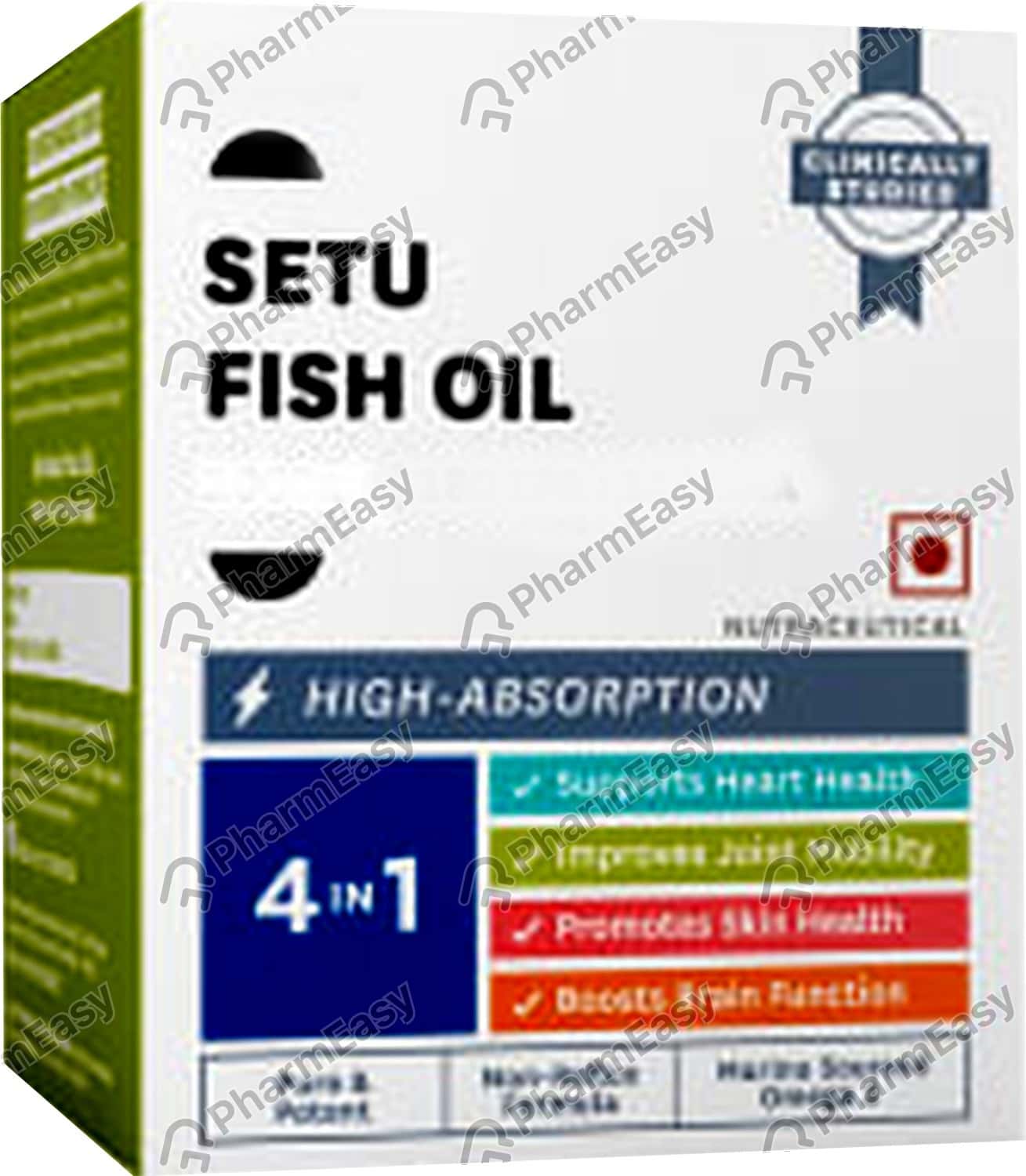 Buy Setu Fish Oil Bottle Of 10 Capsules Online at Flat 15% OFF | PharmEasy