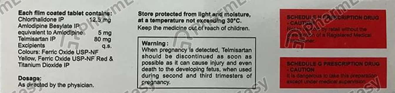 Tellzy Ach 80/5/12.5mg Strip Of 10 Tablets: Uses, Side Effects, Price ...