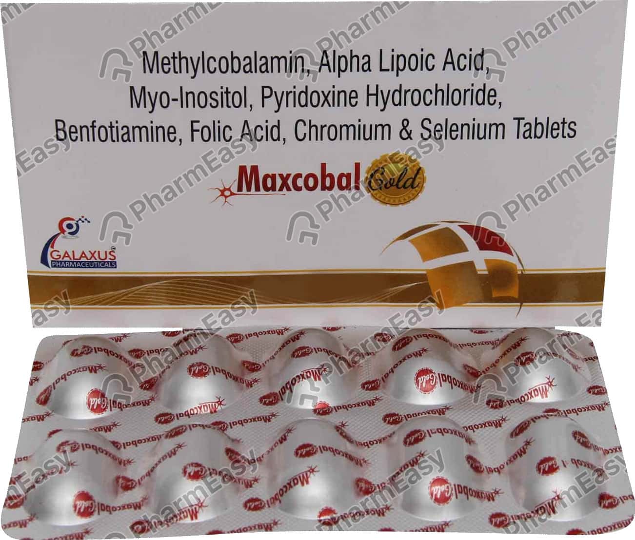 Buy Maxcobal Gold Strip Of 10 Tablets Online at Flat 15% OFF | PharmEasy