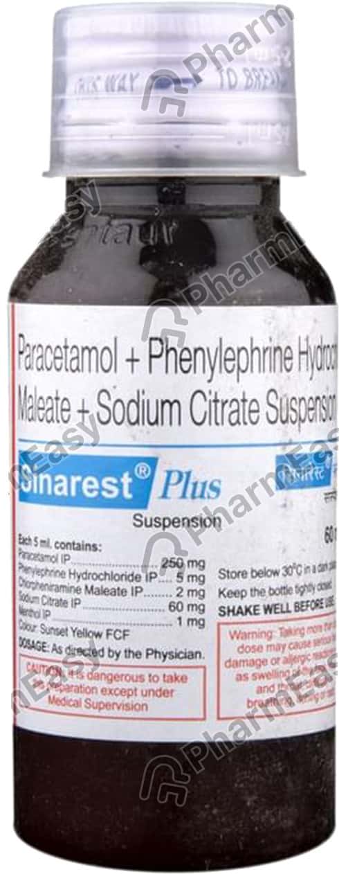 Buy Sinarest Plus Bottle Of 75ml Suspension Online at Flat 15% OFF ...